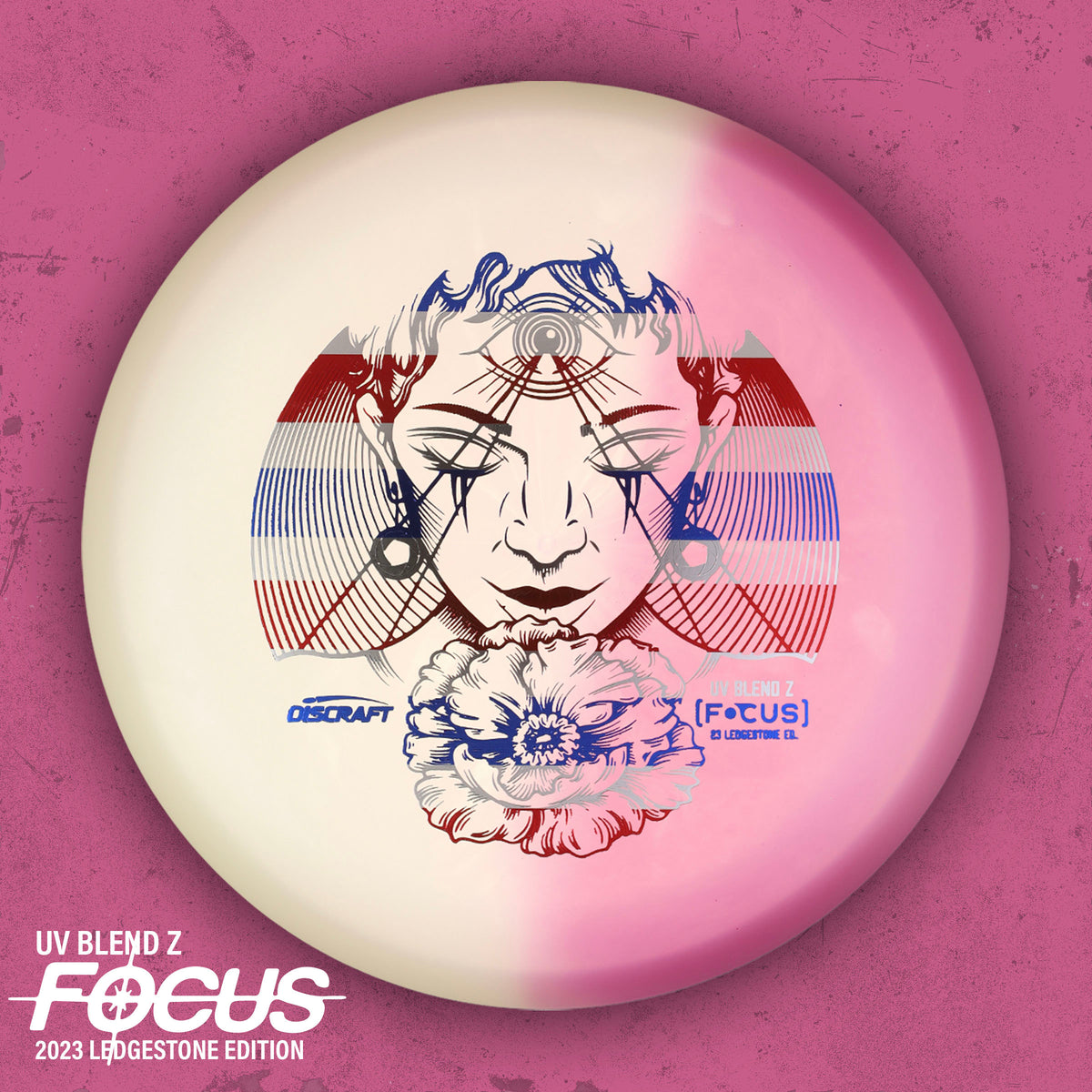 Discraft LE UV Blend Z Focus Putt and Approach Disc Golf Disc ...